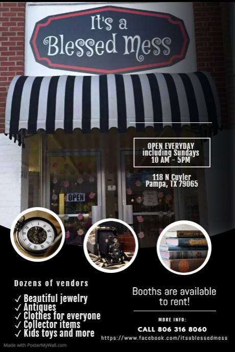 Antique Store Flyer Design Template | PosterMyWall