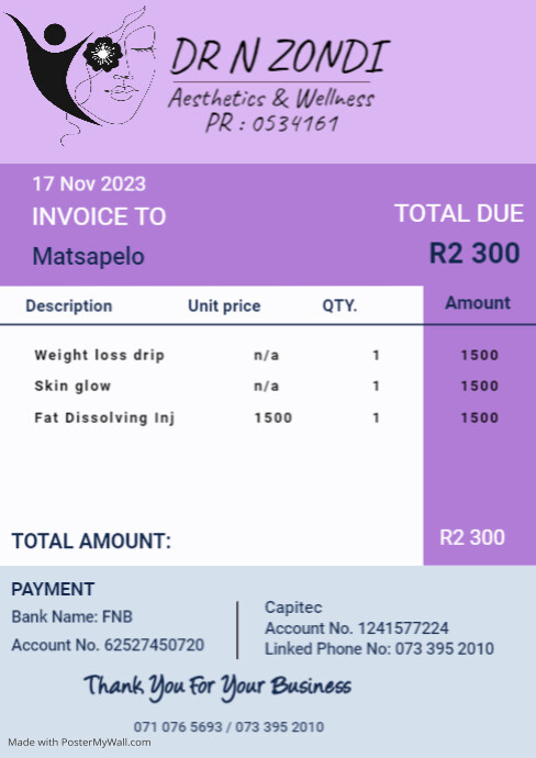 Copy of Green Work Digital Invoice Design (27) | PosterMyWall