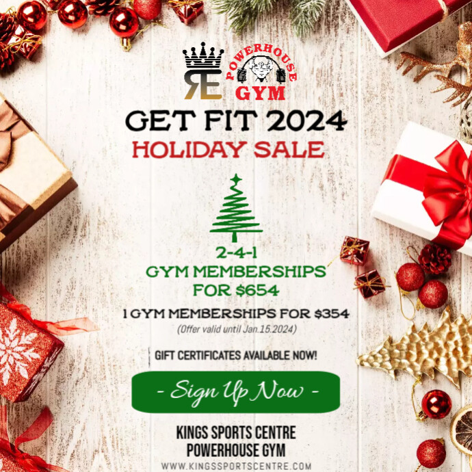 Copy of Get Fit 2024 Christmas IG | PosterMyWall