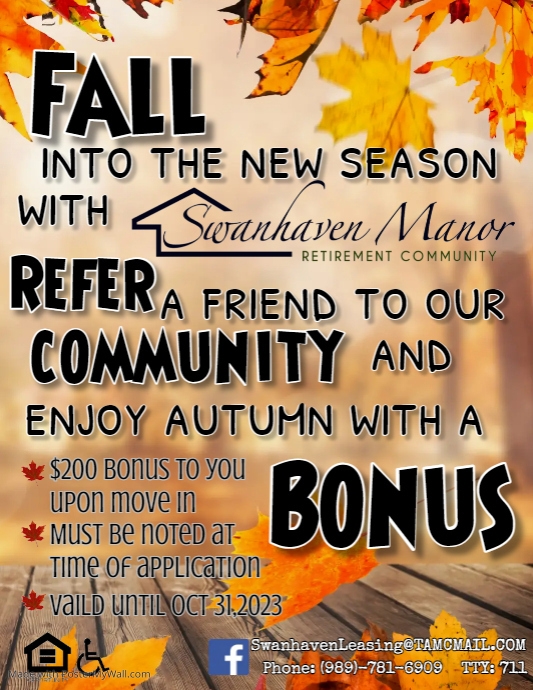 Fall Referral | PosterMyWall