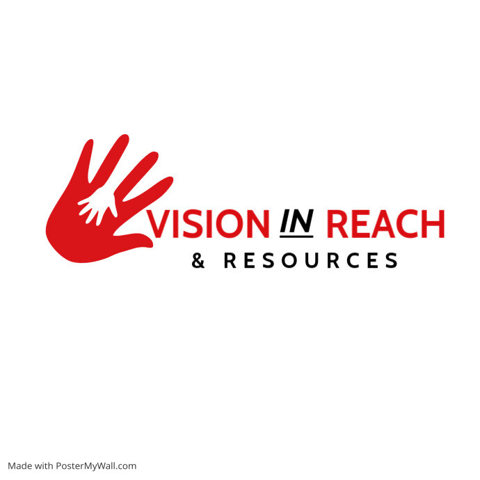 helping hand icon logo red and black colors d | PosterMyWall