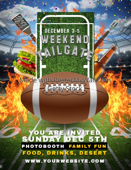 Tailgate Weekend Flyer template | PosterMyWall