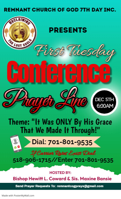 December 6AM Prayer Flyer | PosterMyWall