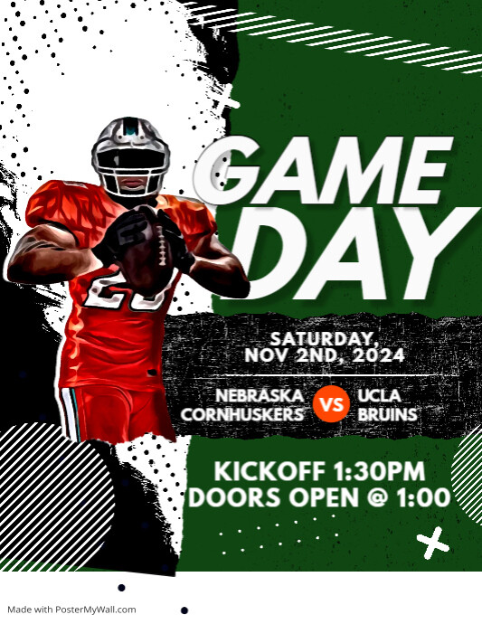 Game day football poster social media | PosterMyWall