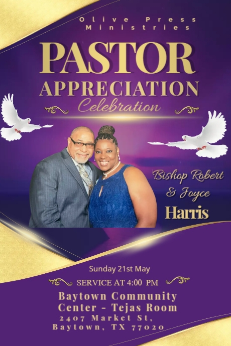 Church Flyer Pastor Appreciation | PosterMyWall