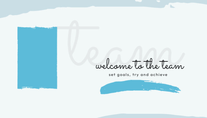 Welcome To The Team Template | PosterMyWall
