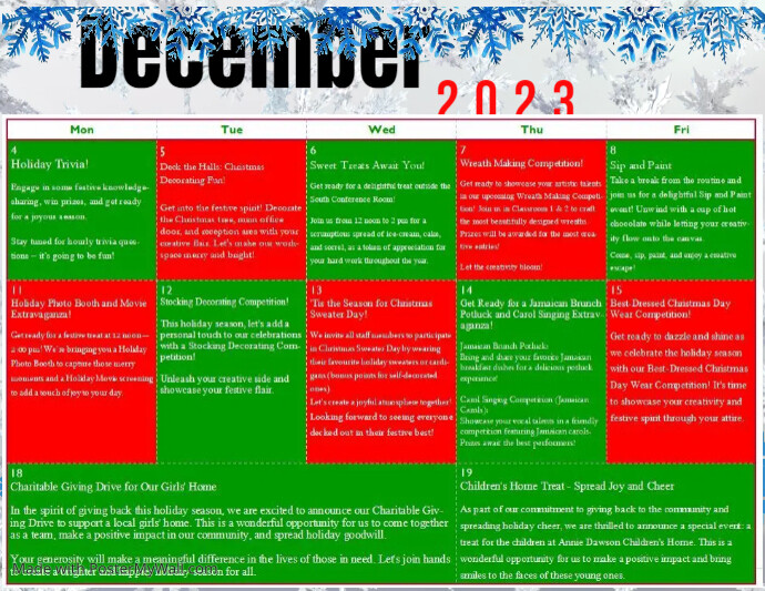 Calender december | PosterMyWall