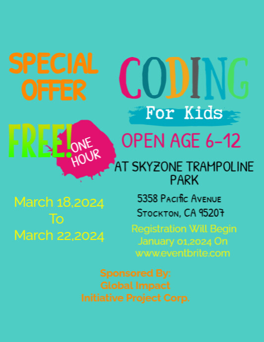 Coding For Kids Instagram Post (1) | PosterMyWall