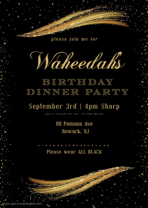 Man's Birthday Invitation | PosterMyWall