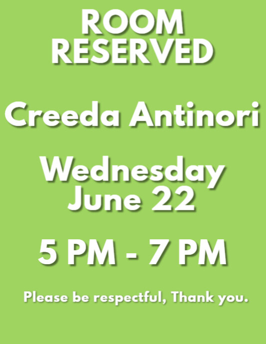 reserved room | PosterMyWall