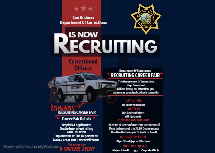 Copy of Copy of Copy of Police Recruitment Flyer | PosterMyWall