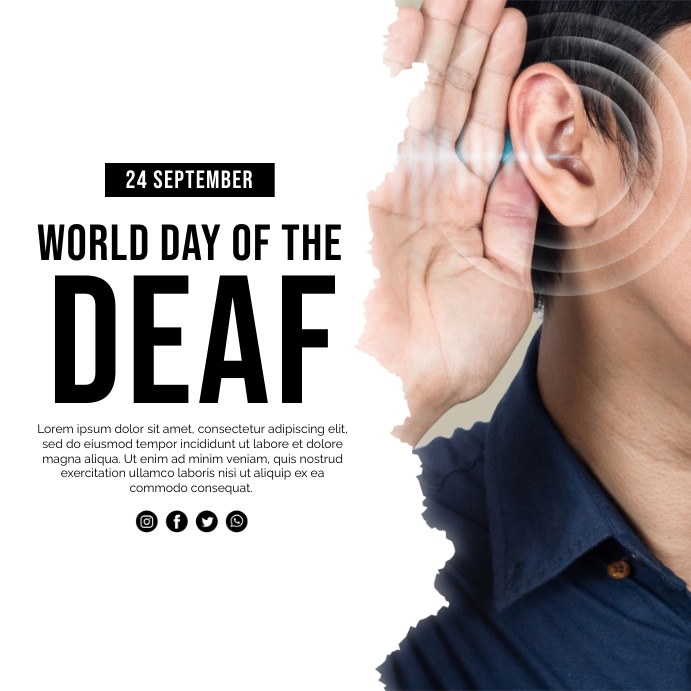 24 Sep - World Day of the Deaf Template | PosterMyWall