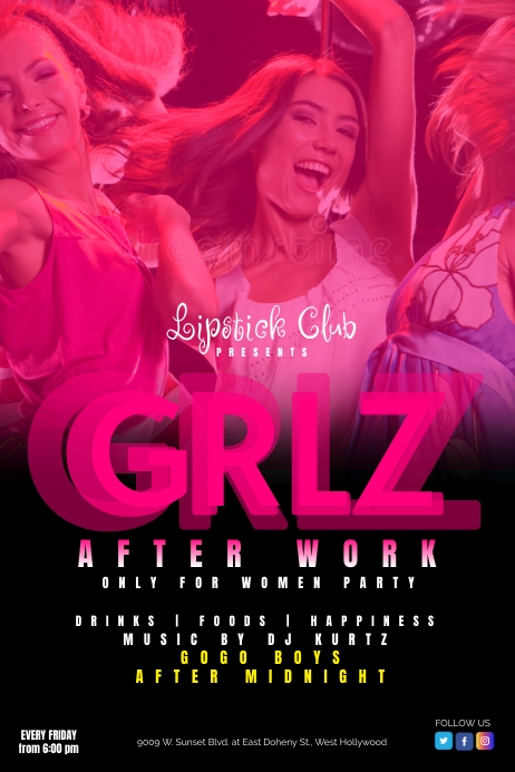 Plantilla de 240223 Folleto Del Cartel Del Evento Del Club de Niñas ...