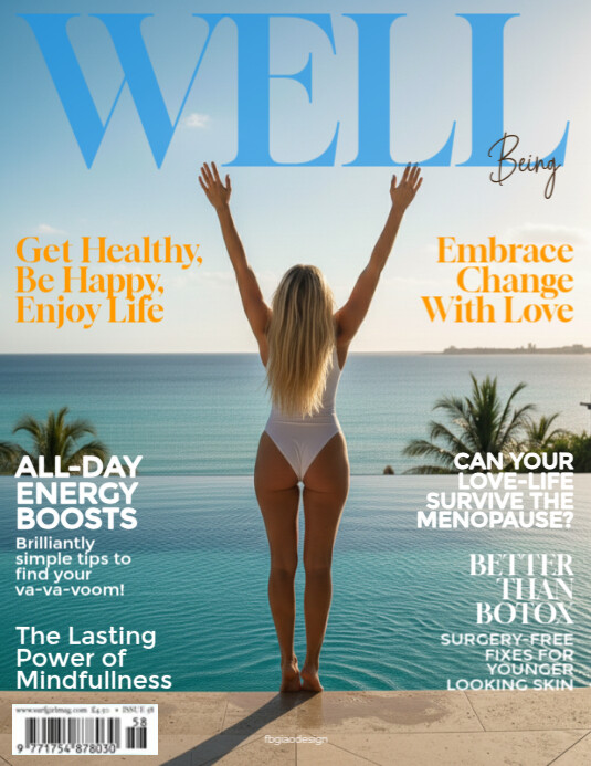 240324 Well Being magazine cover Template | PosterMyWall