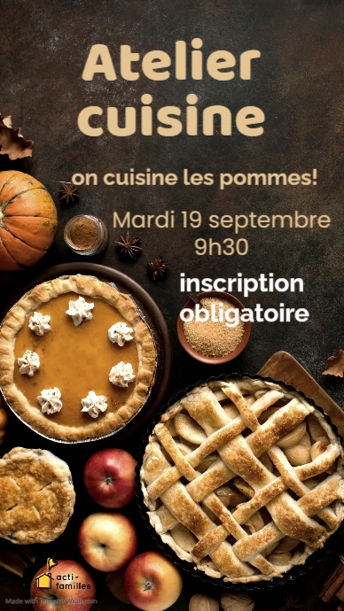 apple pie party template | PosterMyWall