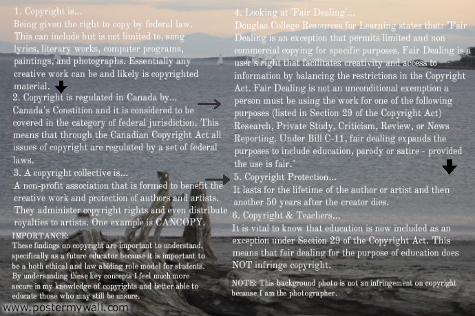 Copyright Poster for EDU 210 | PosterMyWall