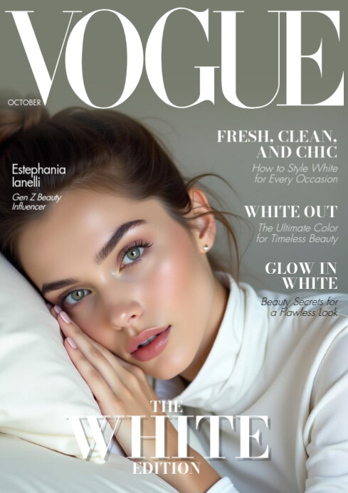 241017 Vogue magazine cover Template | PosterMyWall