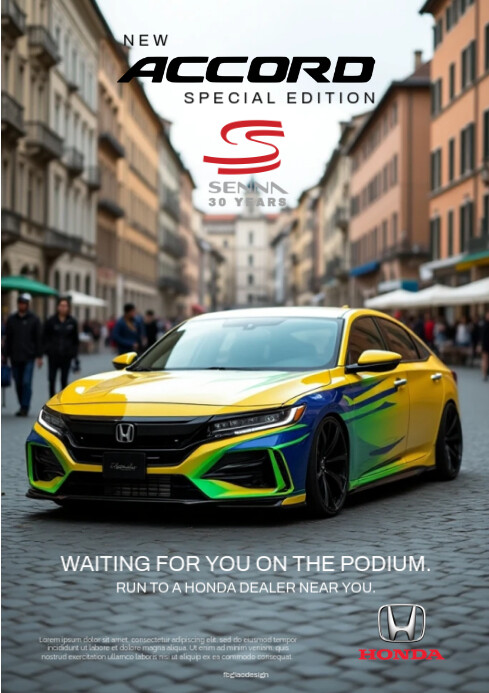 241030 Honda Accord ad poster Template | PosterMyWall