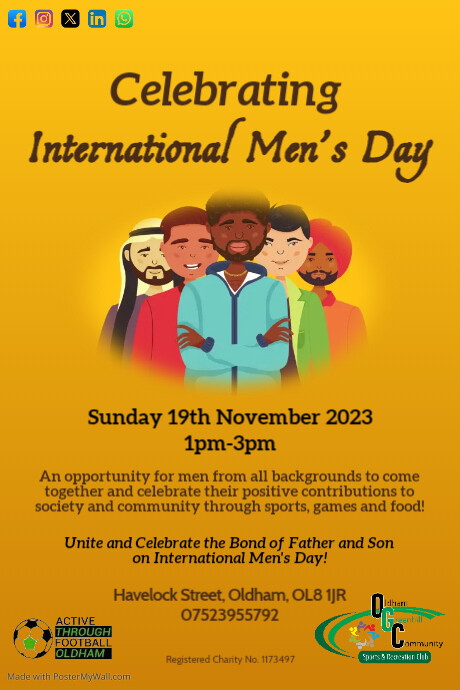 Copy of Int Men's Day | PosterMyWall