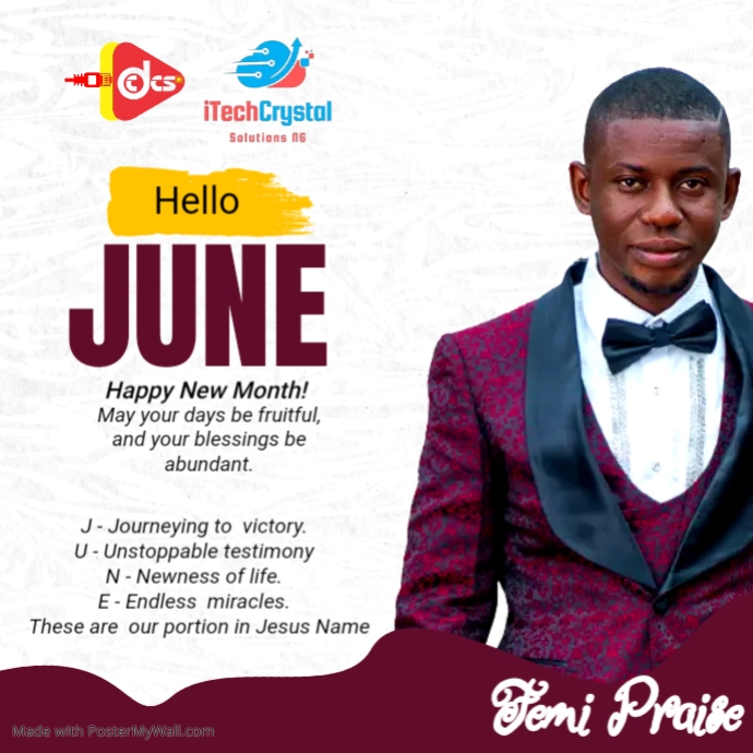 Happy New Month June | PosterMyWall