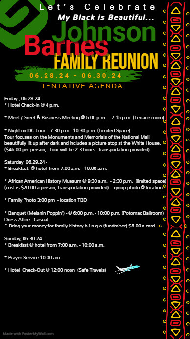 Copy of Tenative Agenda | PosterMyWall