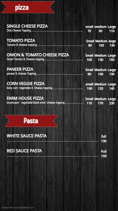 Copy of Copy of Menu | PosterMyWall