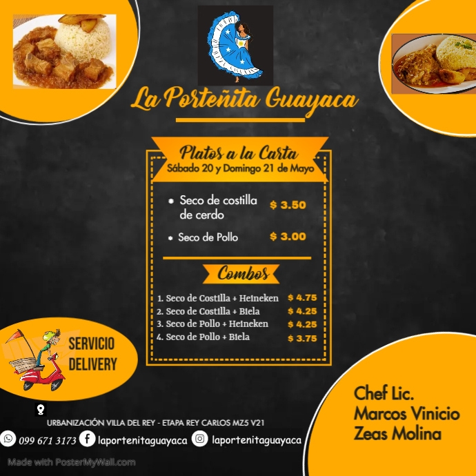 Order food online/ Restaurant menu | PosterMyWall
