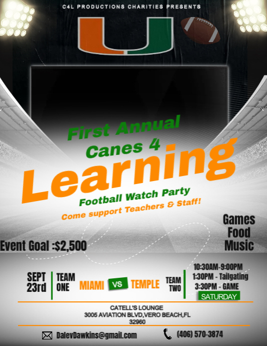 american football game week | PosterMyWall
