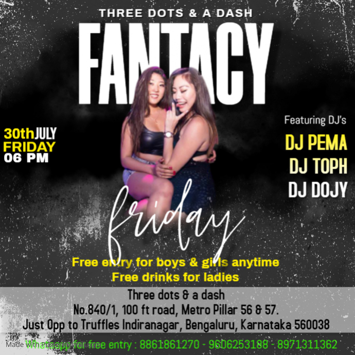 Copy of Fantasy Friday club party | PosterMyWall