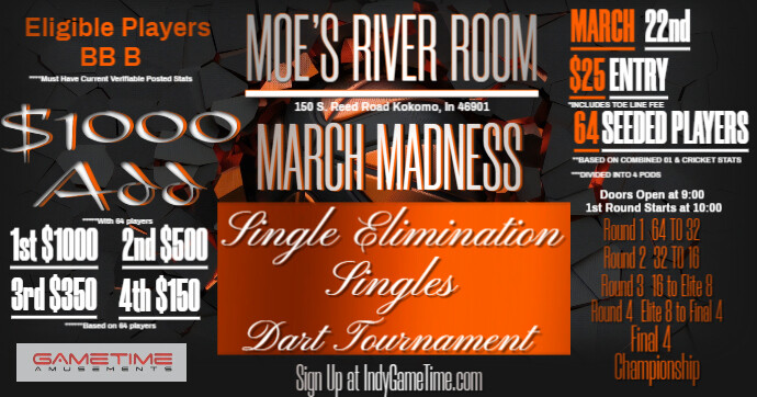 Moe's March Madness Tournament | PosterMyWall