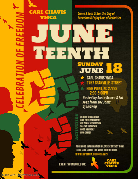 Carl Chavis Juneteenth Celebration Flyer | PosterMyWall