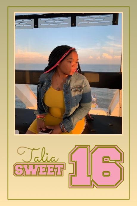 Sweet 16 Photo Frame | PosterMyWall