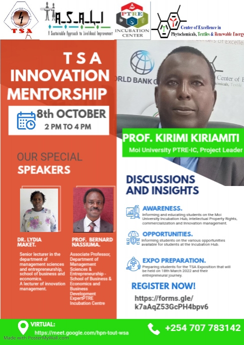 TSA INNOVATION MENTORSHIP | PosterMyWall