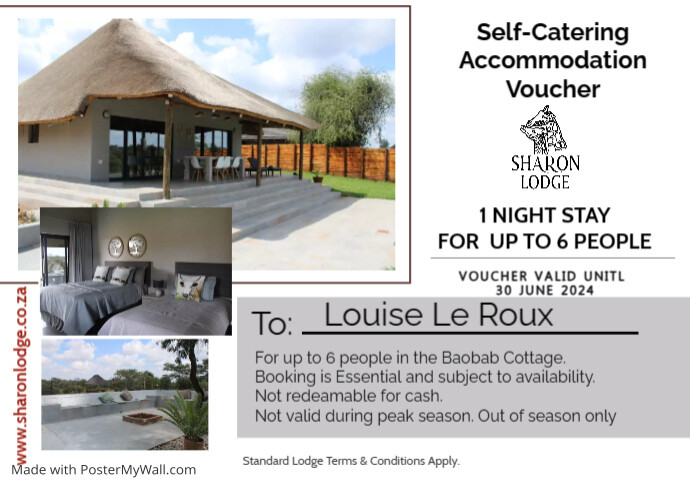 2 night stay hotel voucher gift card template | PosterMyWall