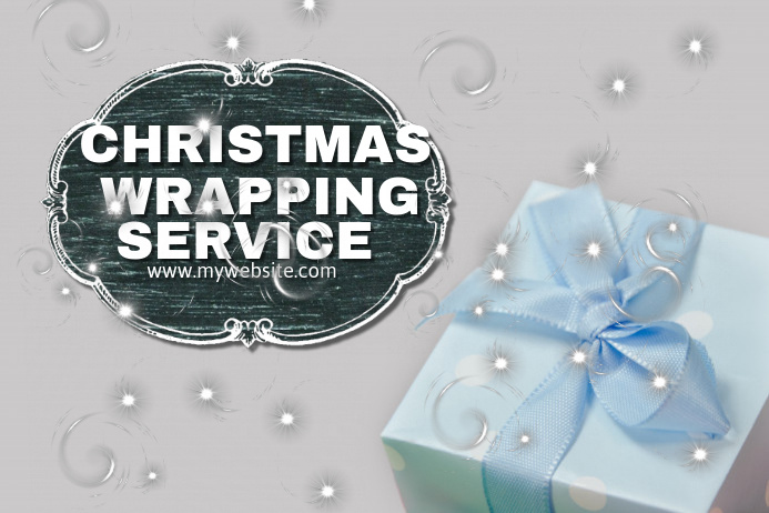 Christmas Wrapping Service Template | PosterMyWall