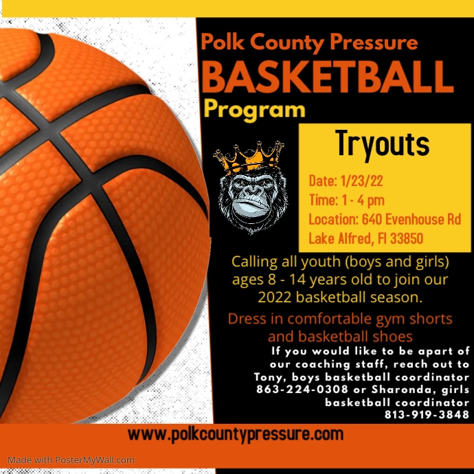Basketball tryout flyer | PosterMyWall