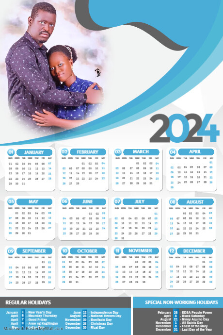Business Calendar 2024 | PosterMyWall
