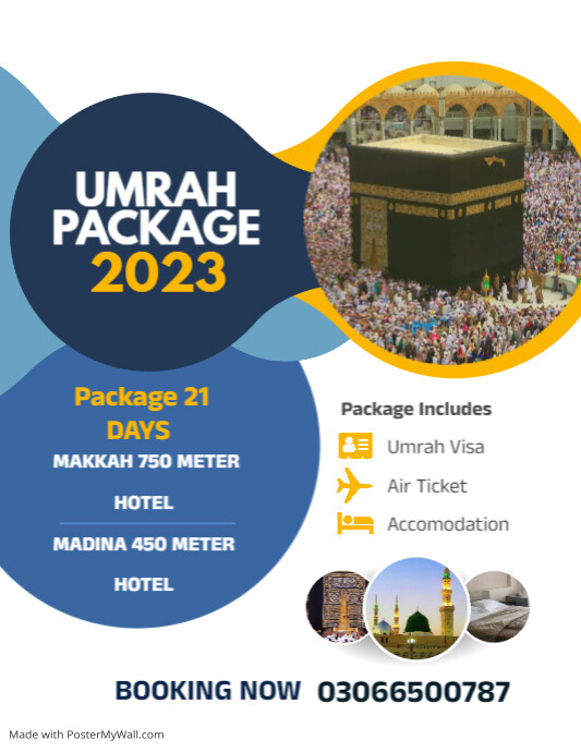 Umrah package flyer ads template | PosterMyWall