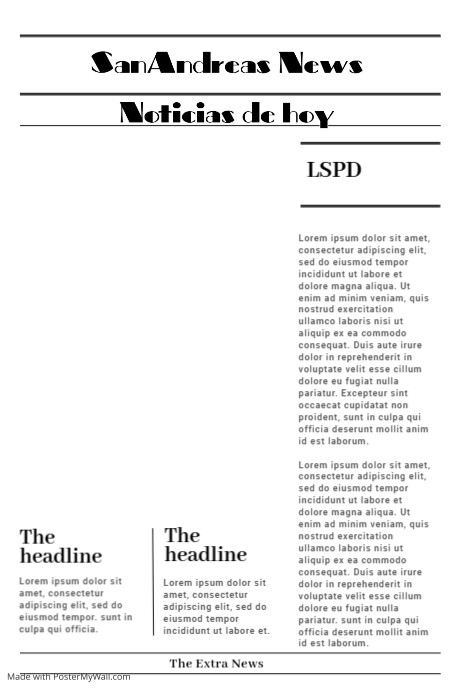 Conventional Newspaper Layout | PosterMyWall