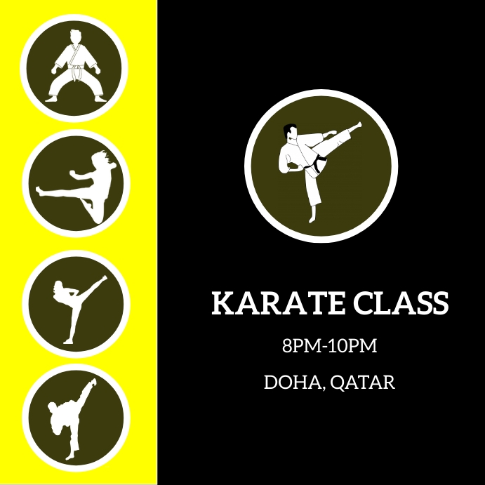 25 KARATE Template | PosterMyWall