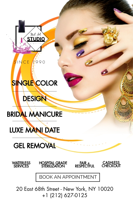 250322 Nails Salon Ad design template | PosterMyWall