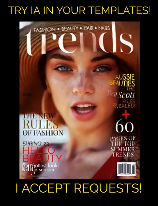 Plantilla de 250323 Trends magazine cover video | PosterMyWall