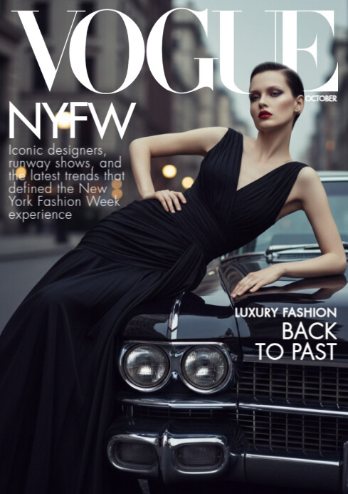 251001 Vogue magazine cover Template | PosterMyWall