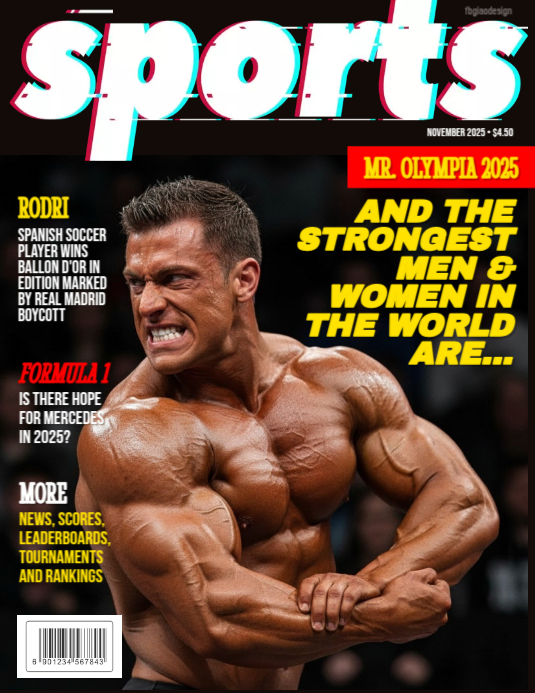 251115 Sports magazine cover Template | PosterMyWall