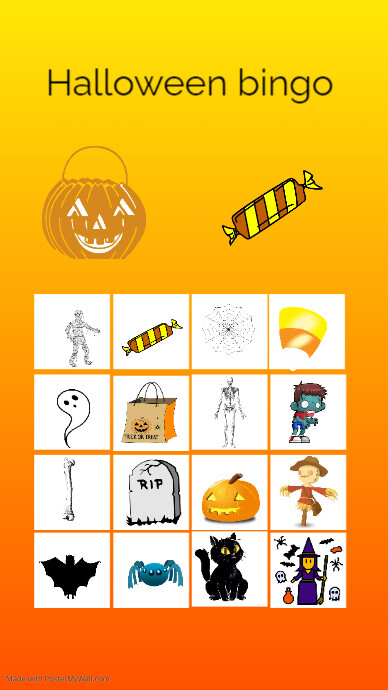 Halloween bingo (2) | PosterMyWall