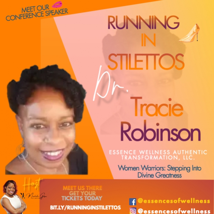 Running Speaker Flyer - Dr. Tracie Robinson | PosterMyWall