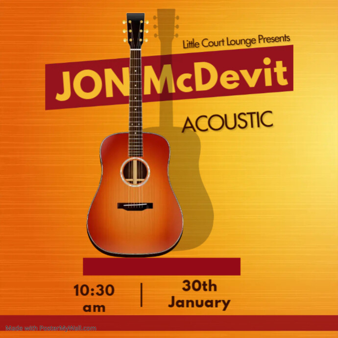 Unplugged Chill Acoustic Concert Ad | PosterMyWall