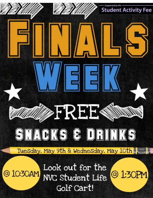 Copy of Finals Golf Cart Snacks | PosterMyWall