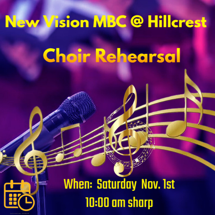 Choir rehearsal template | PosterMyWall