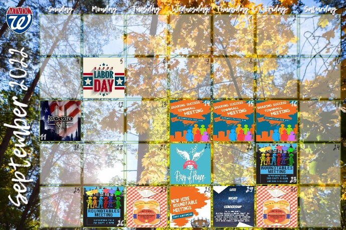 September 2022 Calendar | PosterMyWall